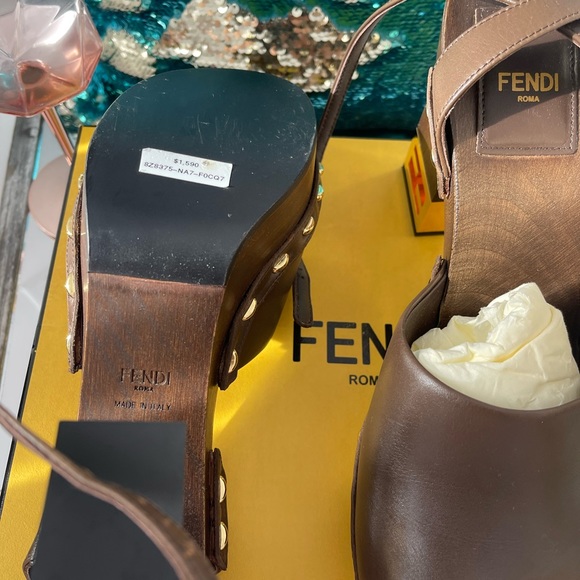 Fendi | Shoes | This Is A Classic Clog Style Shoes With Ankle Straps ...
